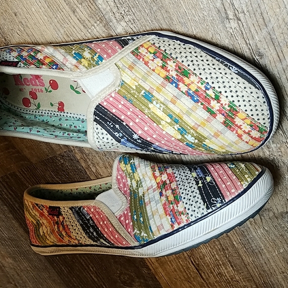Keds | Shoes | Keds 85 Patchwork Strips Sewn Together Unique Special ...